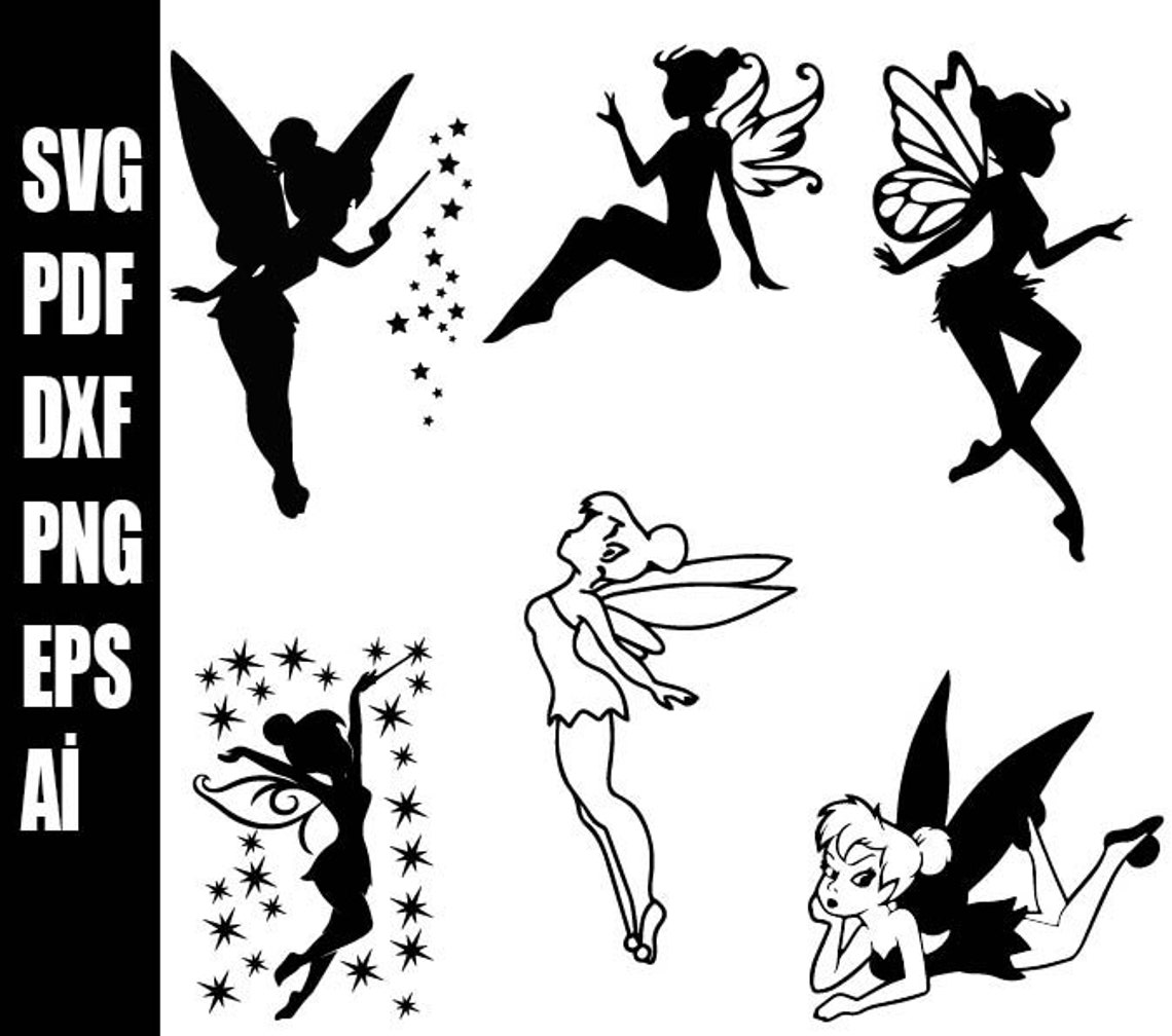 Tinkerbell Svg , Tinkerbell Ai Png, Tinkerbell Svg Cut Files ...