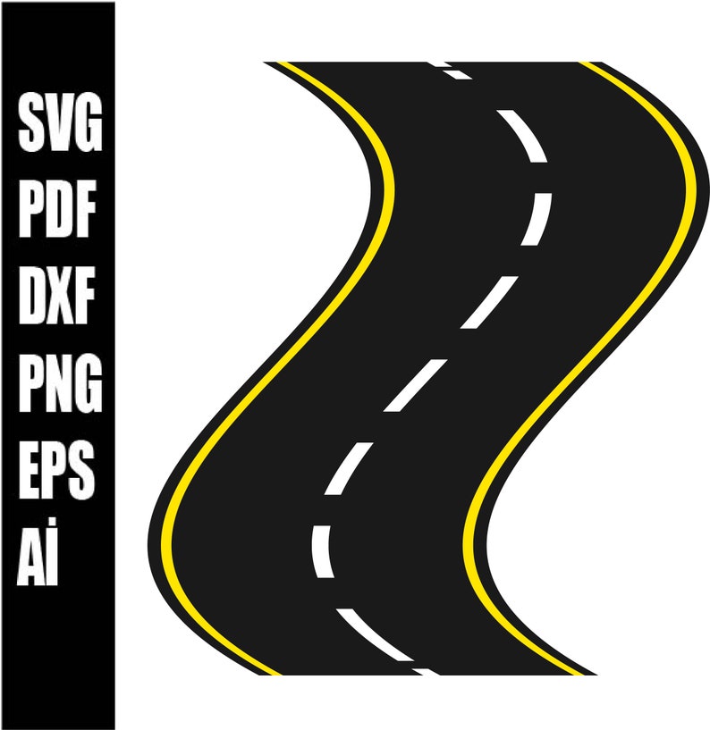 Road Svg 20 Bundle, Road Svg, Highway Svg, Bending Svg,curved Asphalt ...