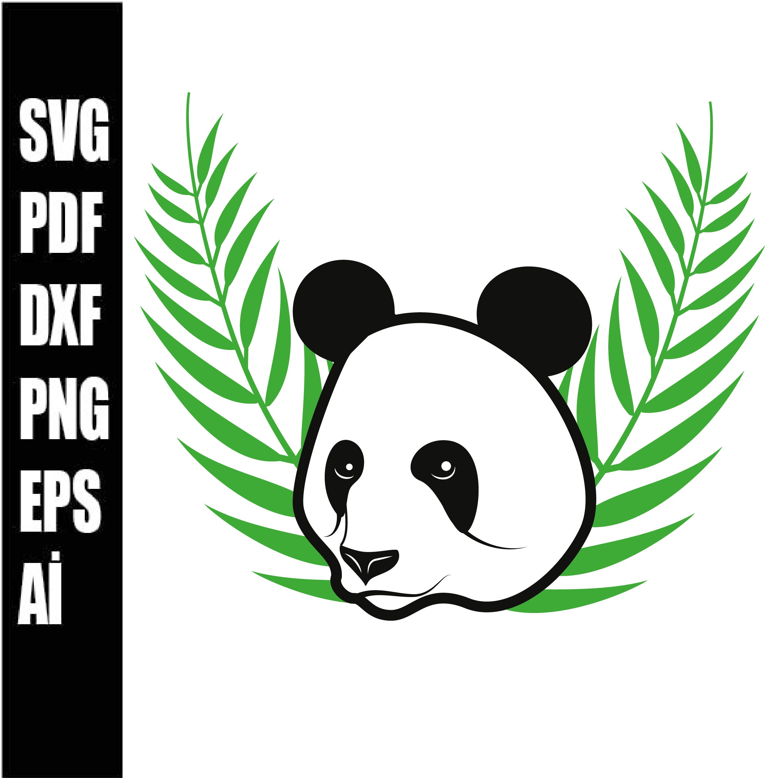 Panda SVG Baby Panda Svg, Panda Face SVG File, Cute Panda Head, Clipart ...