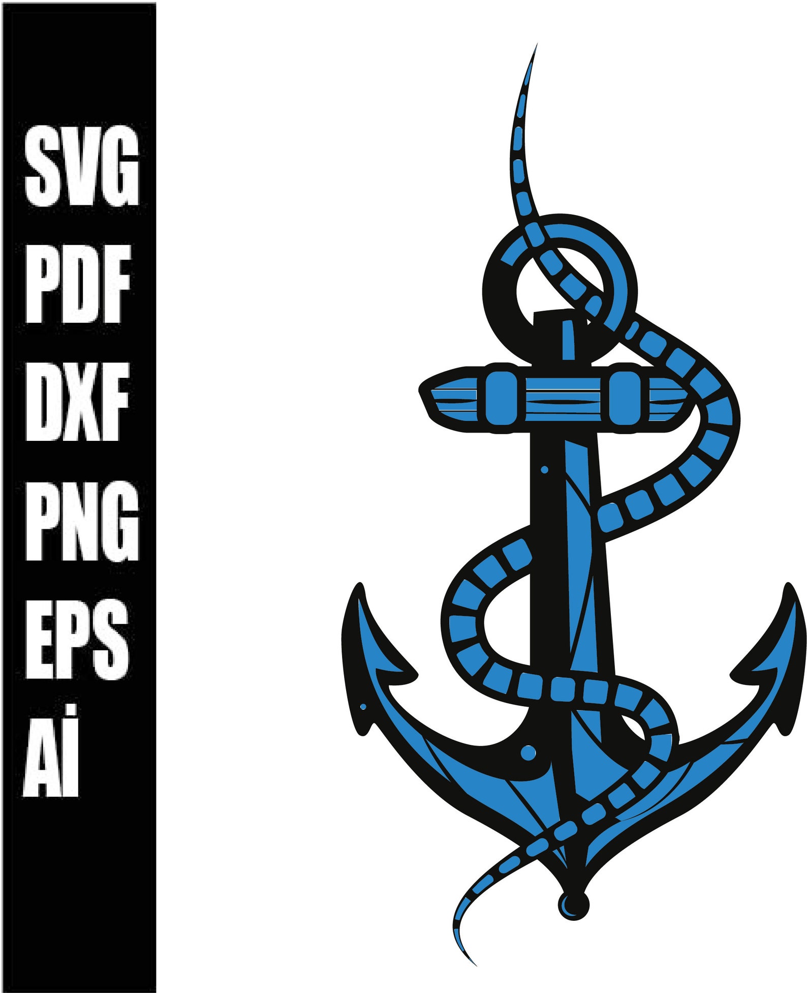 Anchor Svg, Anchor Clipart, Anchor Cut File, Anchor Vector, Fishing ...