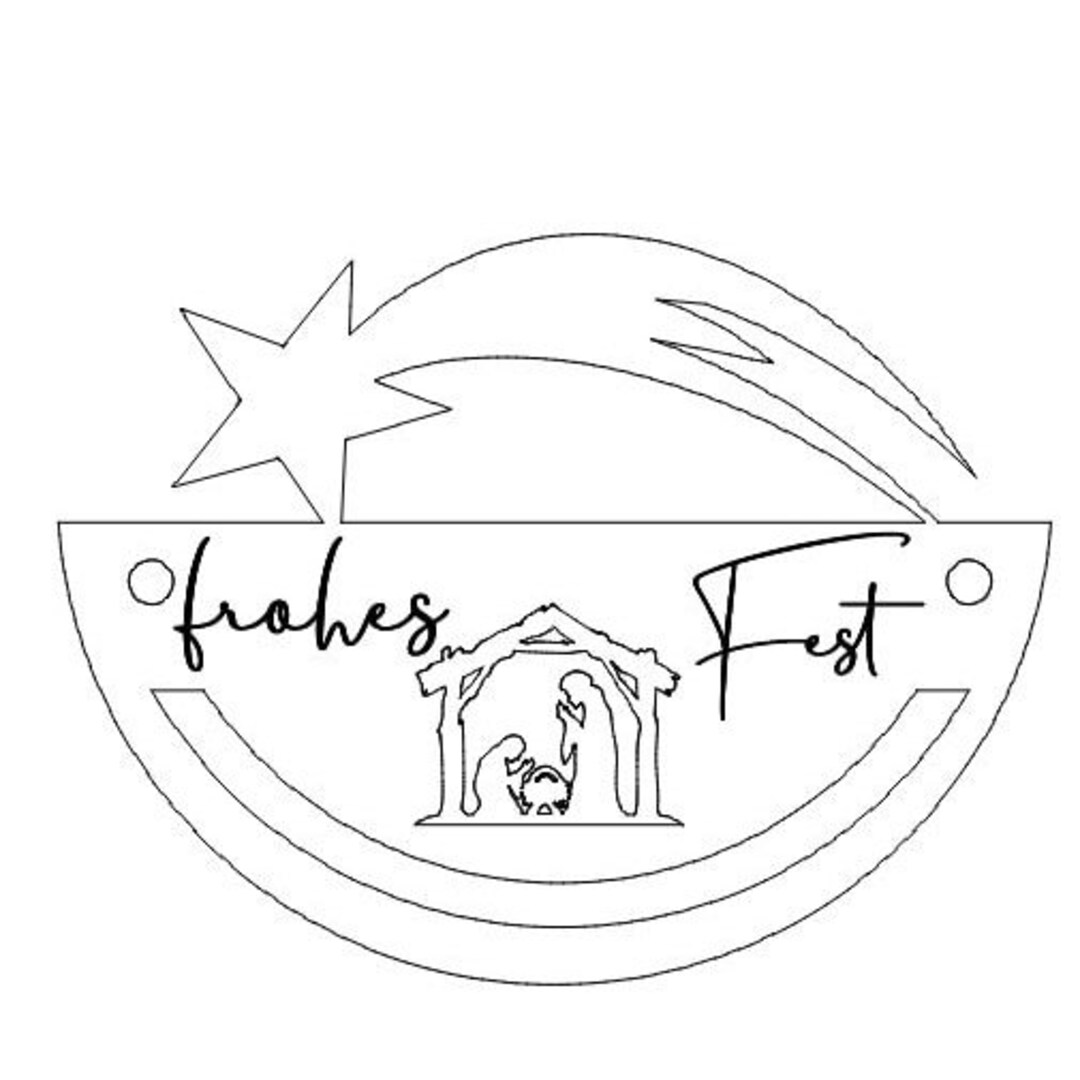 Gerber Merry Christmas - DIGITAL DOWNLOAD - Oval Calendar - SVG - Door ...