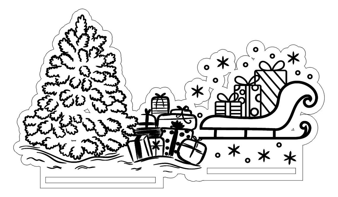 Gerber Advent Calendar Christmas Tree - SVG - Laser File - Christmas ...