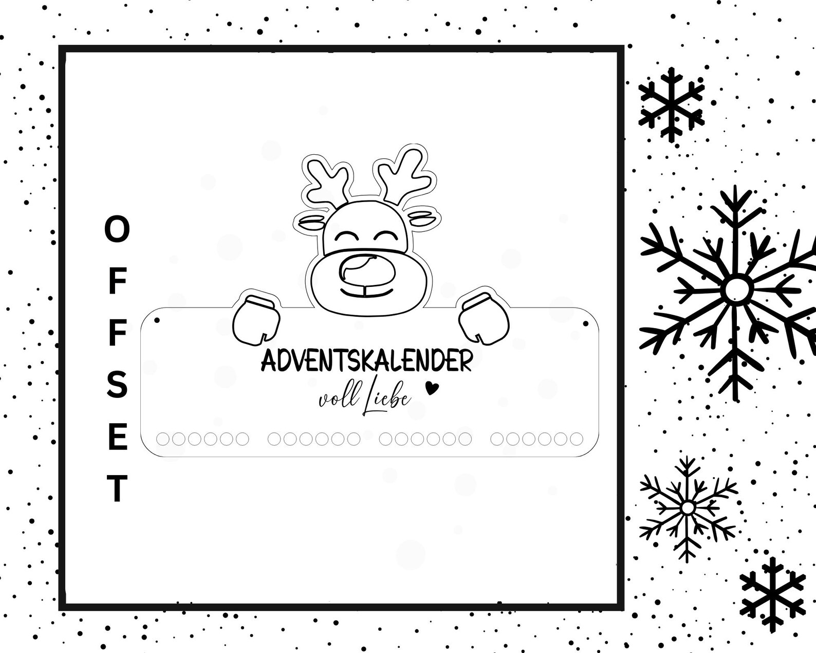 Gerber Advent Calendar Reindeer - SVG - Laser File - Christmas - Advent ...