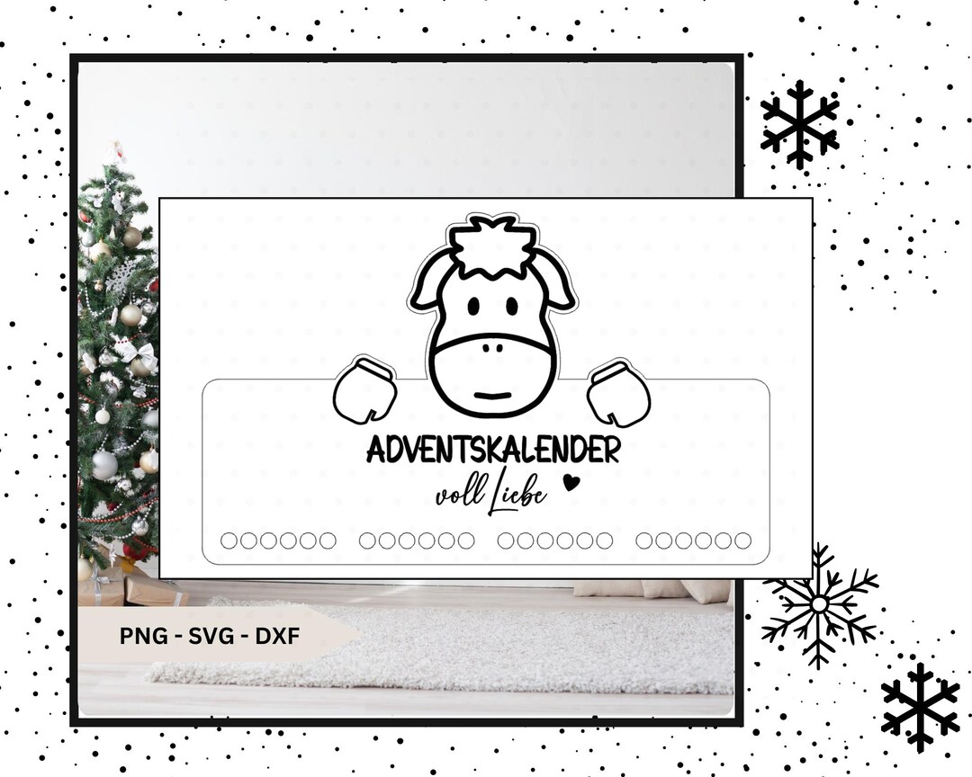 Gerber Advent Calendar Sheep - SVG - Laser File - Christmas - Advent ...