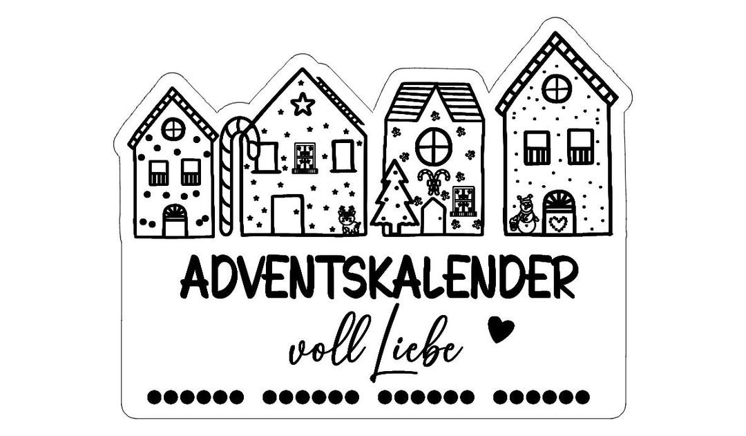 Gerber Advent Calendar Houses - SVG - Laser File - Christmas - Advent ...
