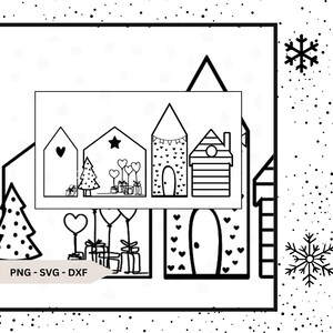 Gerber Advent Calendar Houses - SVG - Laser File - Christmas - Advent ...