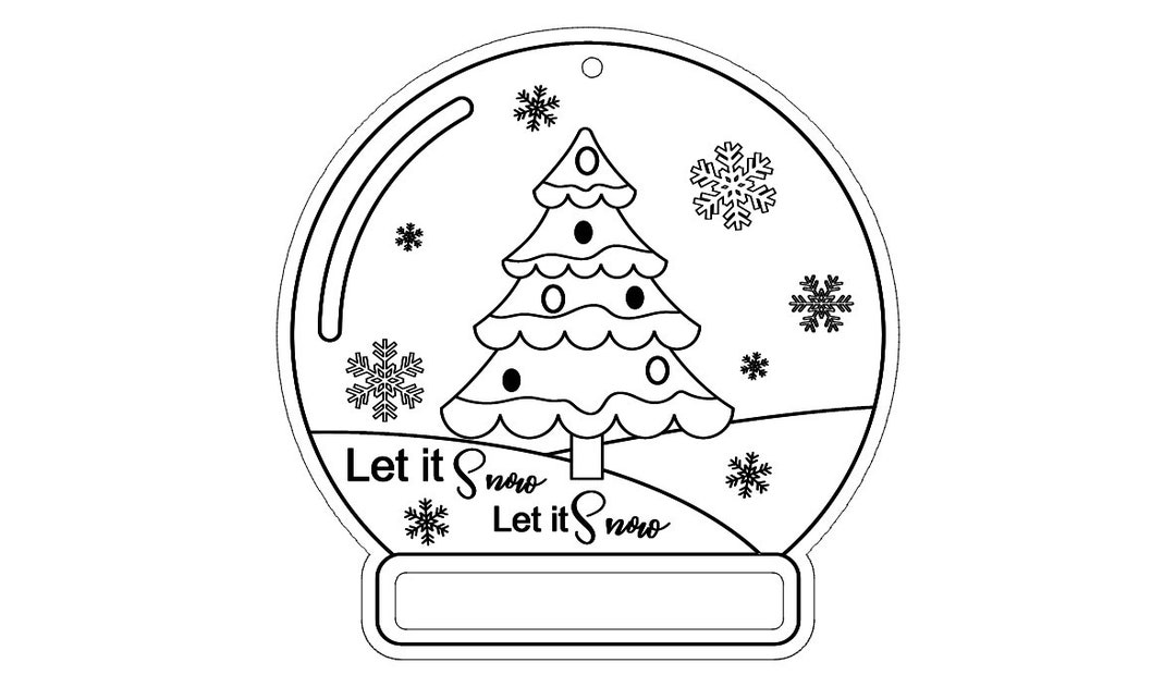 Gerber Advent Calendar Snow Globe SVG Laser File Christmas Advent ...