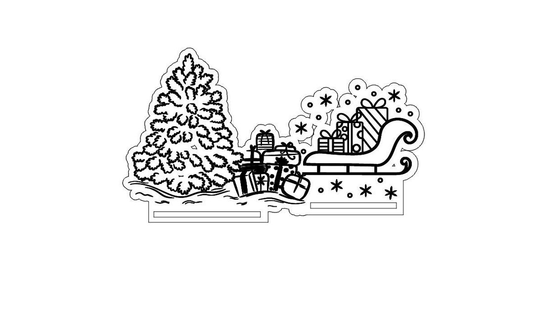 Gerber Advent Calendar Christmas Tree SVG Laser File Christmas Advent ...