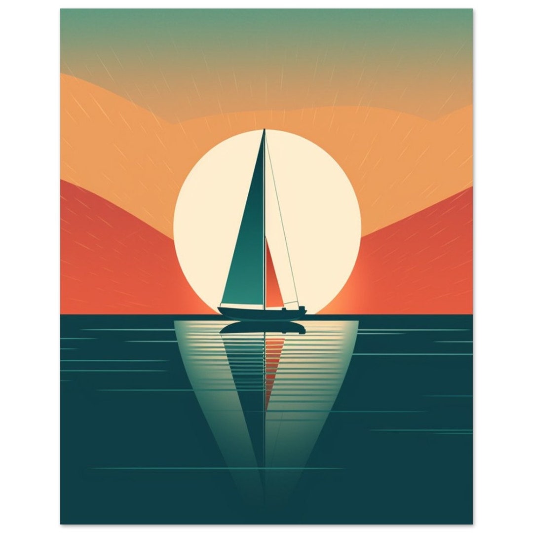 Sailing Boat Art Prints | Sailboat Print | Yacht Wall Art | Sailing ...
