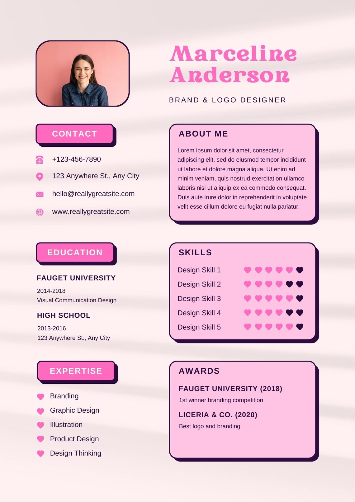 Pack of 15 Graphic Resumes - Etsy