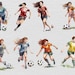 Female Footballers Watercolour Clip Art Set- 24 Designs - Transparent ...