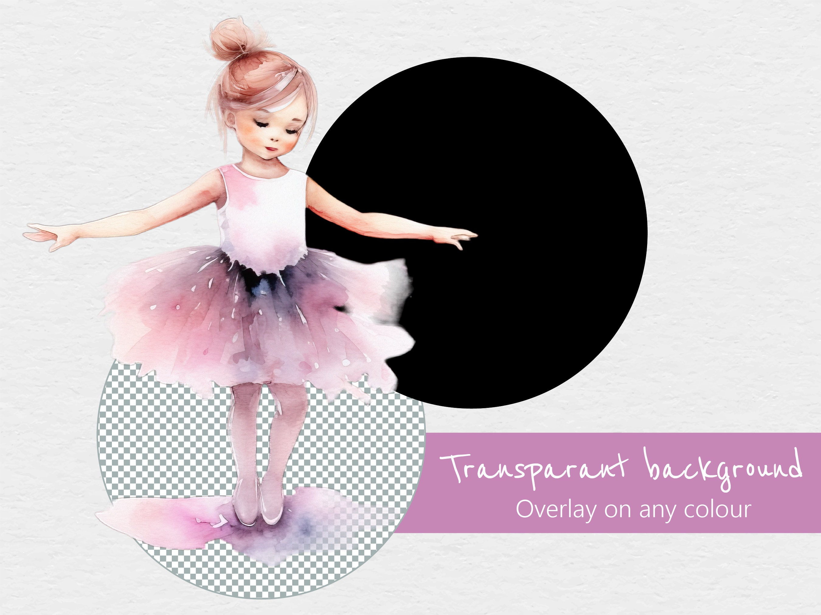 Little Ballerinas Clip Art Set of 10 Designs Transparent Pngs Instant ...