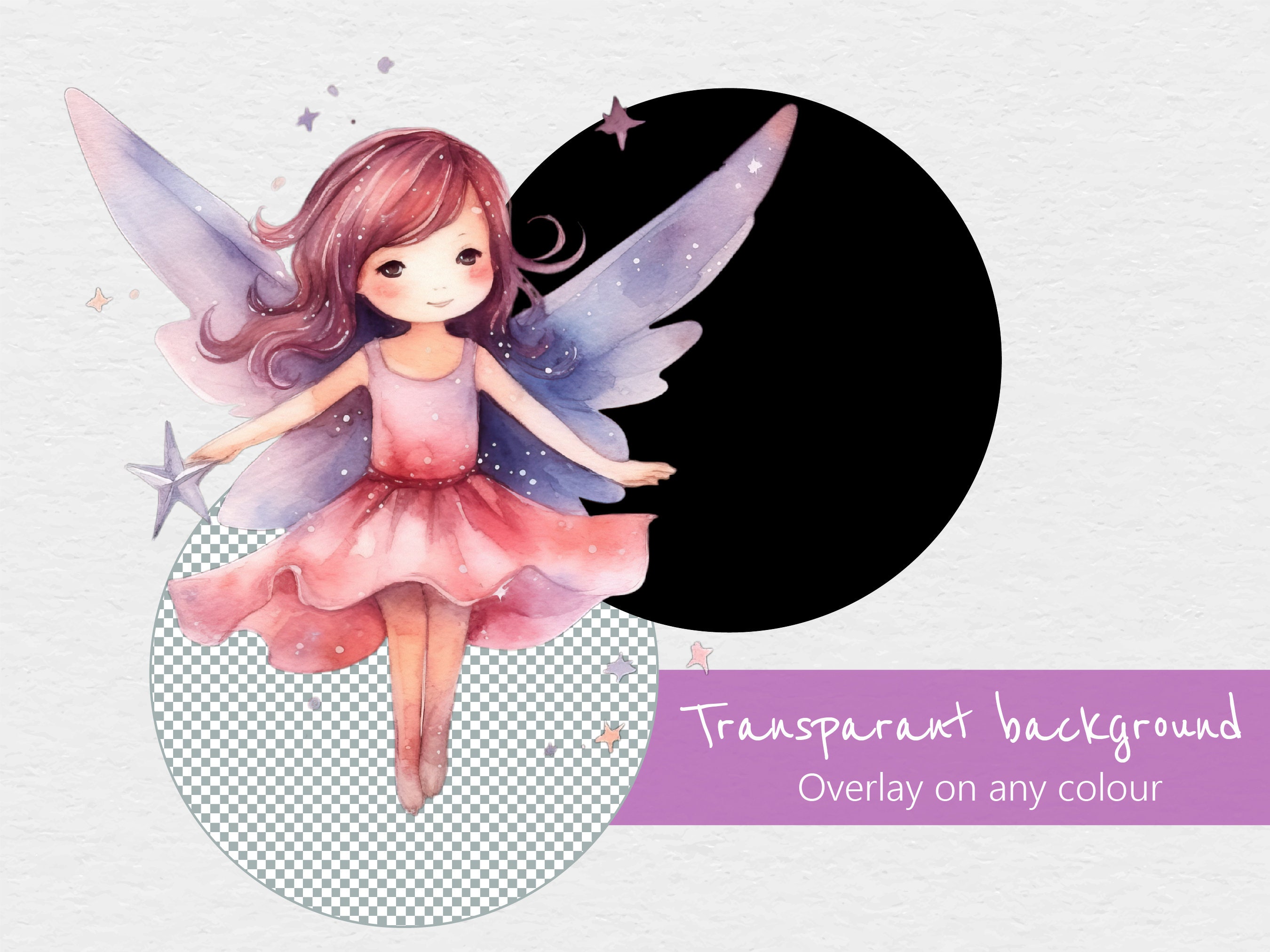 Magical Fairies Clip Art Set of 20 Designs Transparent Pngs Instant ...