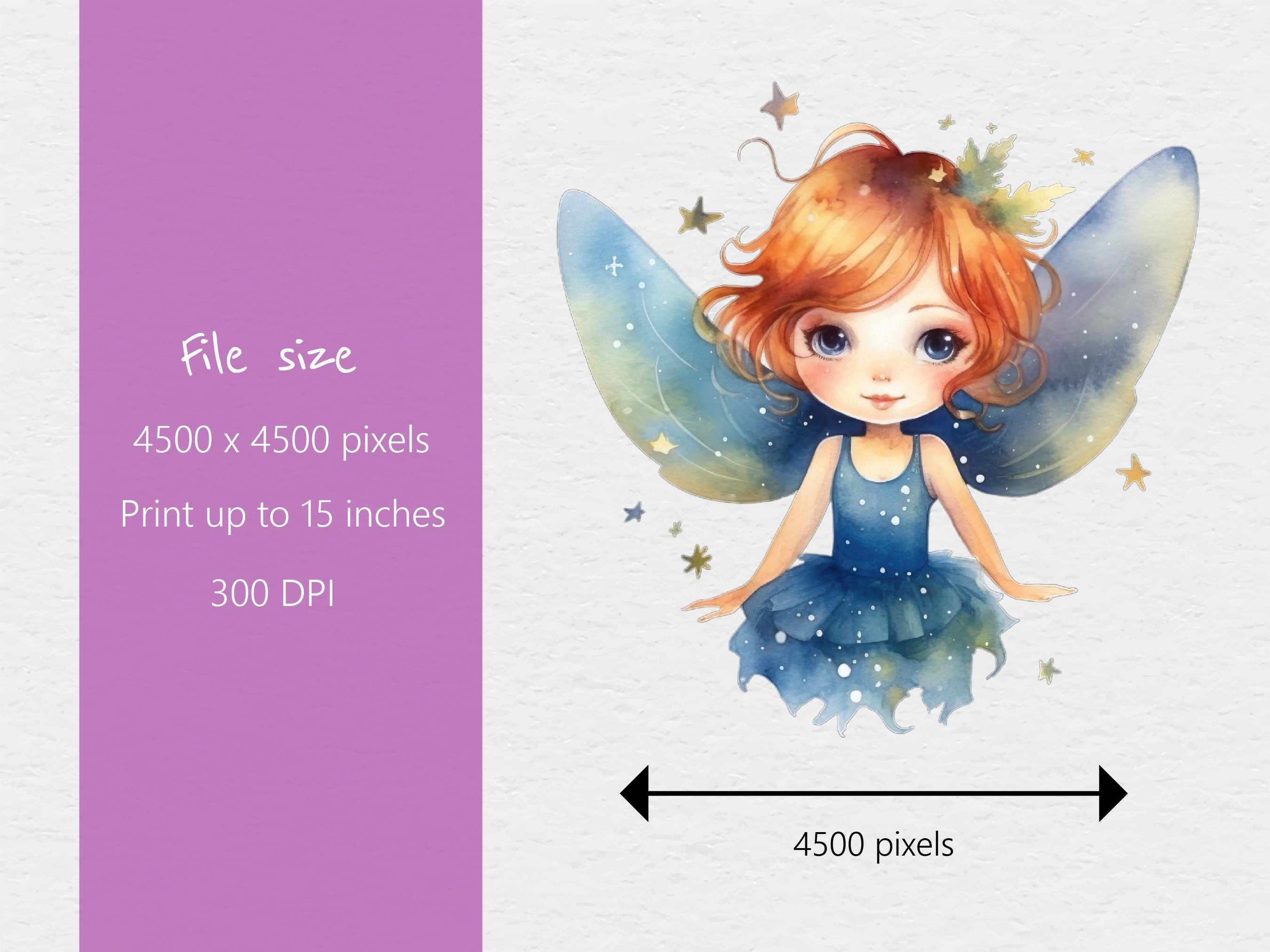 Magical Fairies Clip Art Set of 20 Designs Transparent Pngs Instant ...