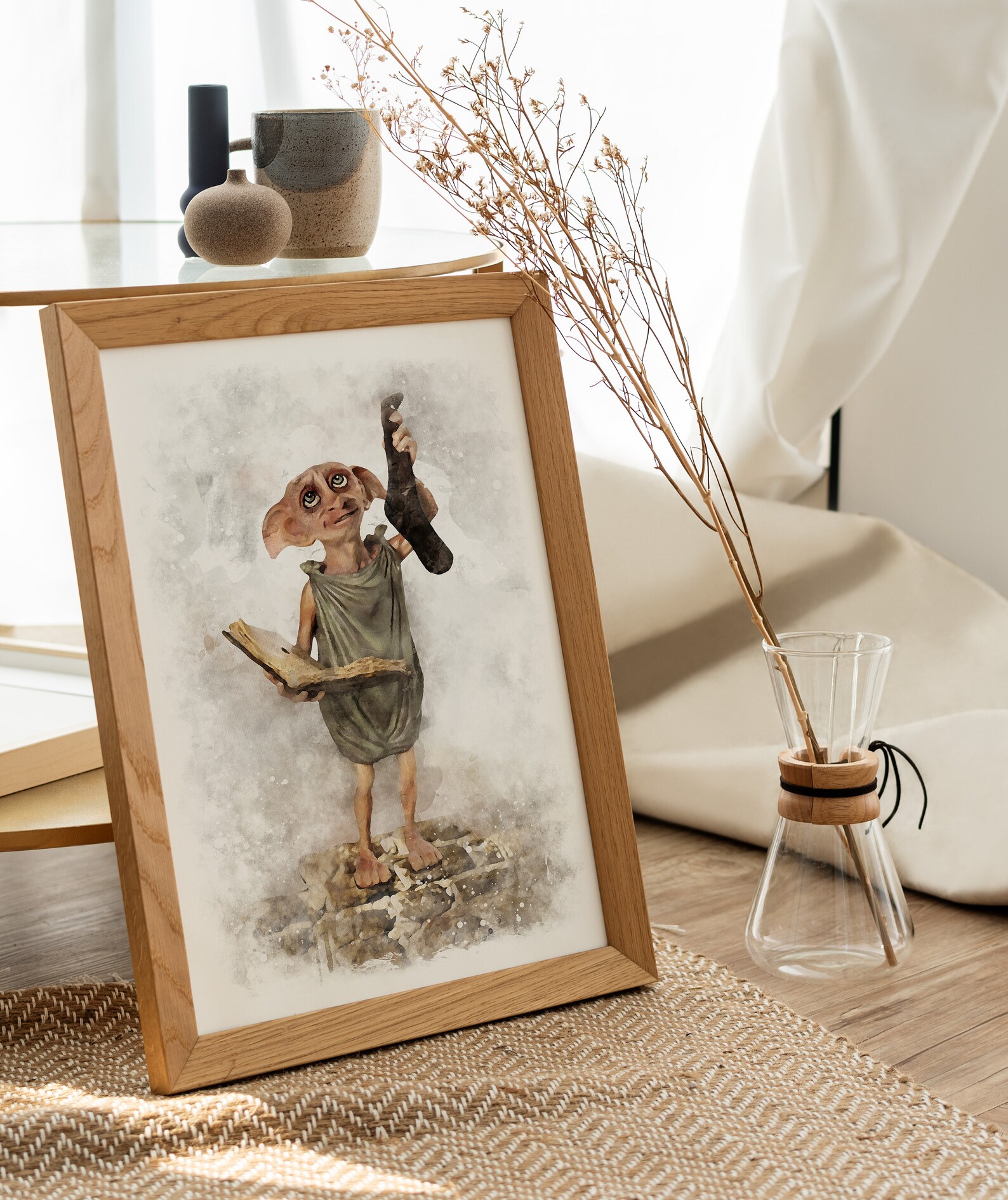 Wizarding Inspired Dobby Print I Dobby Poster I Wizard Magic - Etsy