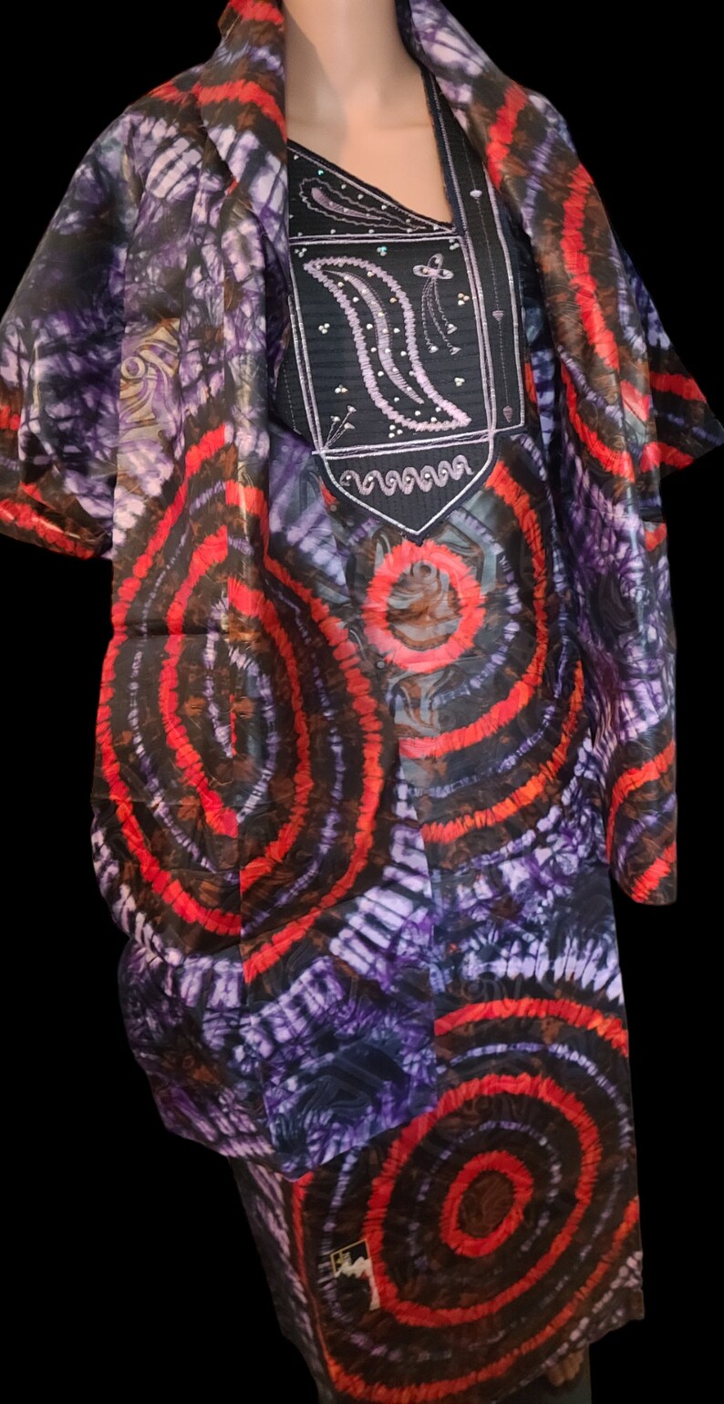 Adire Gown for Ladies, Ready to Wear and Easy to Wear. One Size Fit All ...