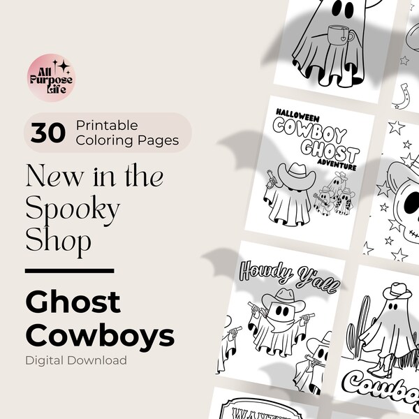 Halloween Coloring Pages - Etsy