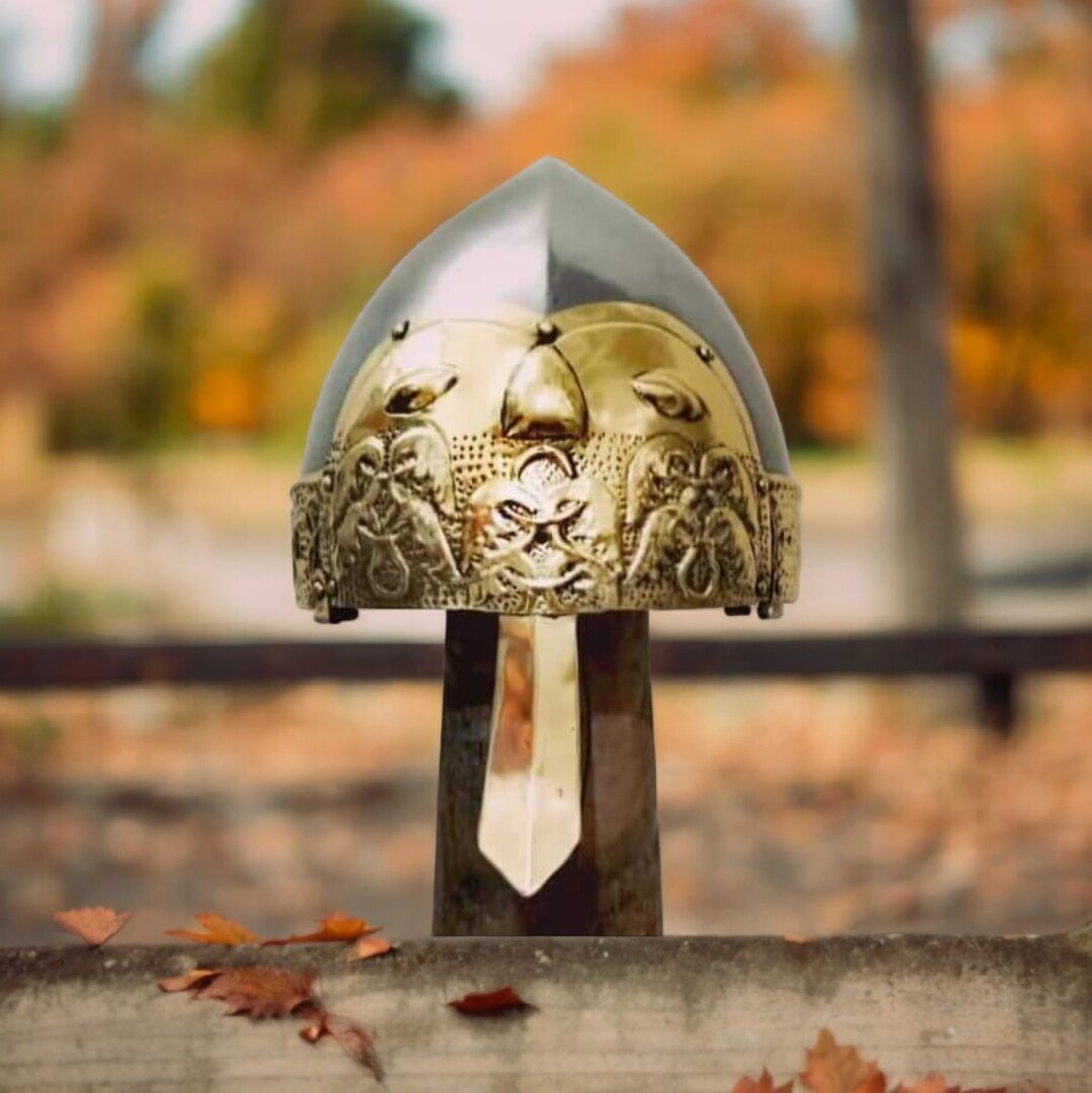 Medieval Nemia Helmet, Rus Helmet, Reenactment Helmet Nemya - Etsy