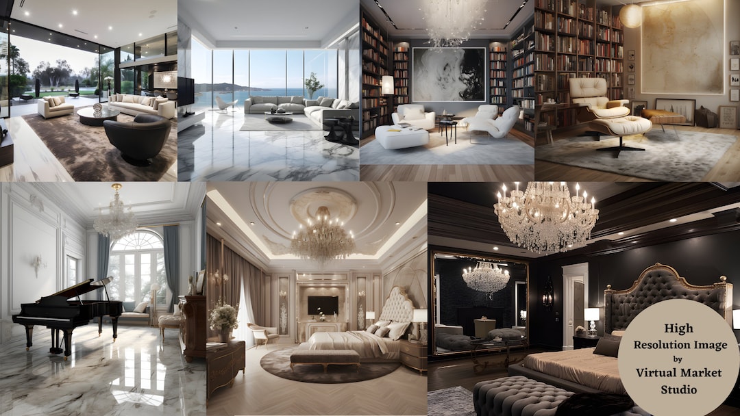 10 Luxury Zoom Background Modern Living Room With Marble Floor ...