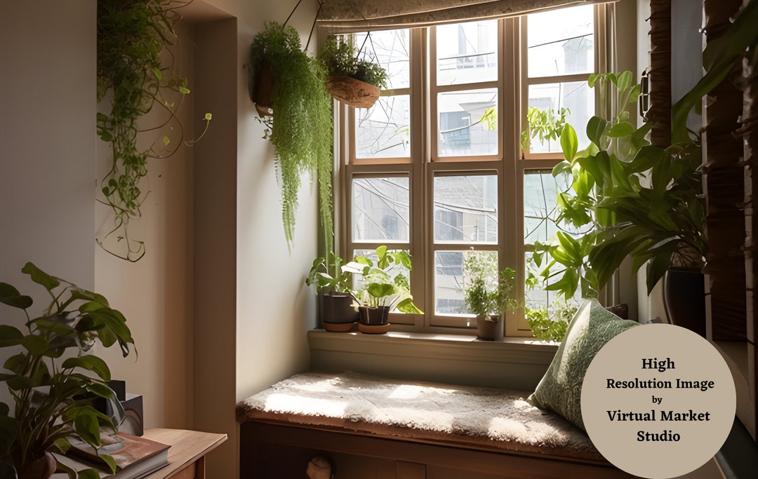 Zoom Virtual Background Reading Nook Background | Virtual Workspace ...