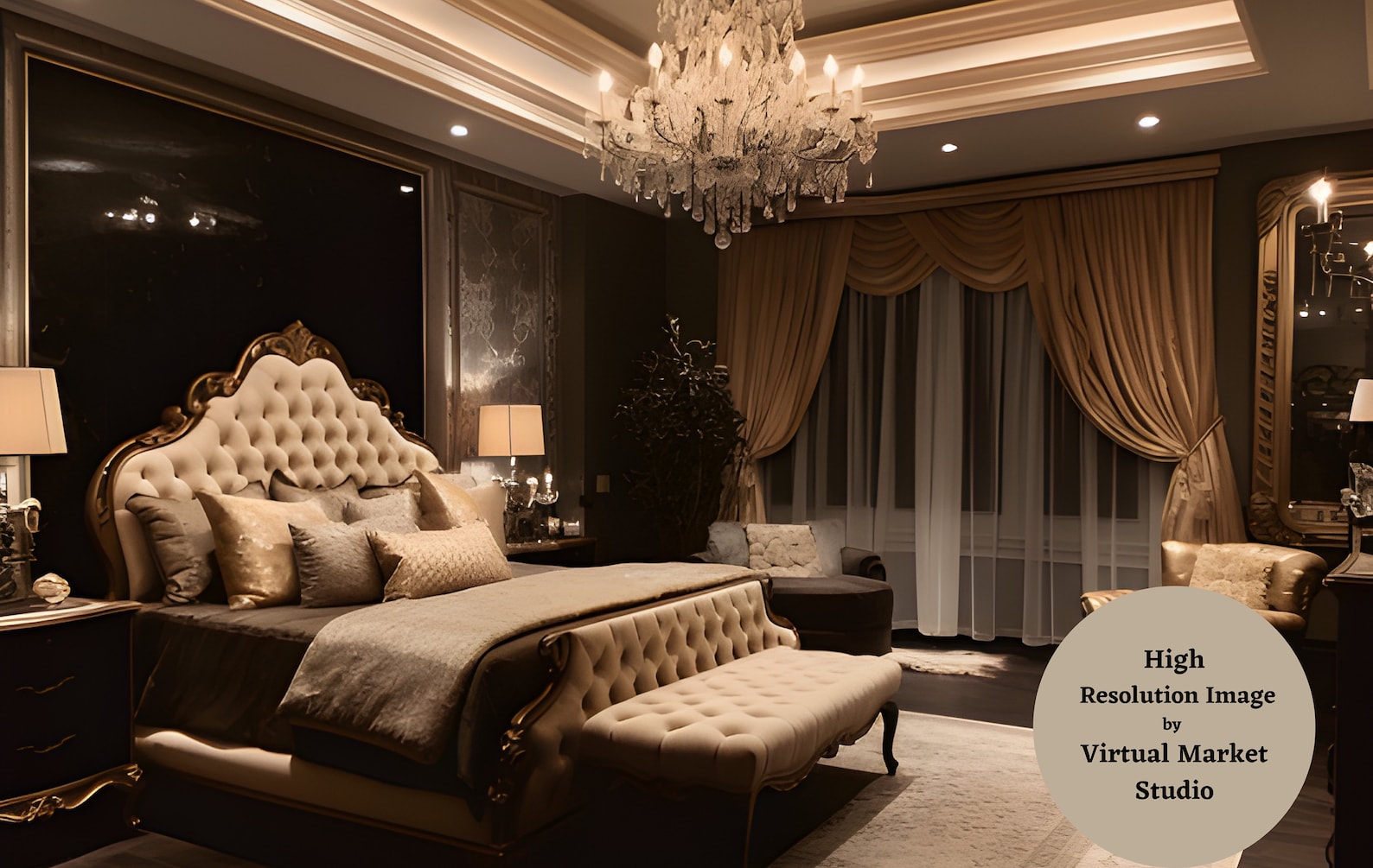 Zoom Virtual Background Master Bedroom Background | Virtual Workspace ...