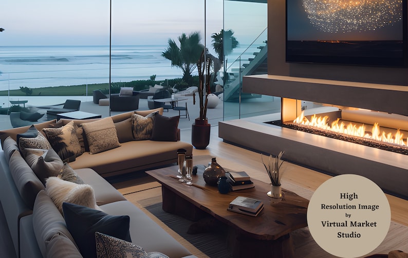 Zoom Virtual Background Living Room Background | Virtual Workspace ...