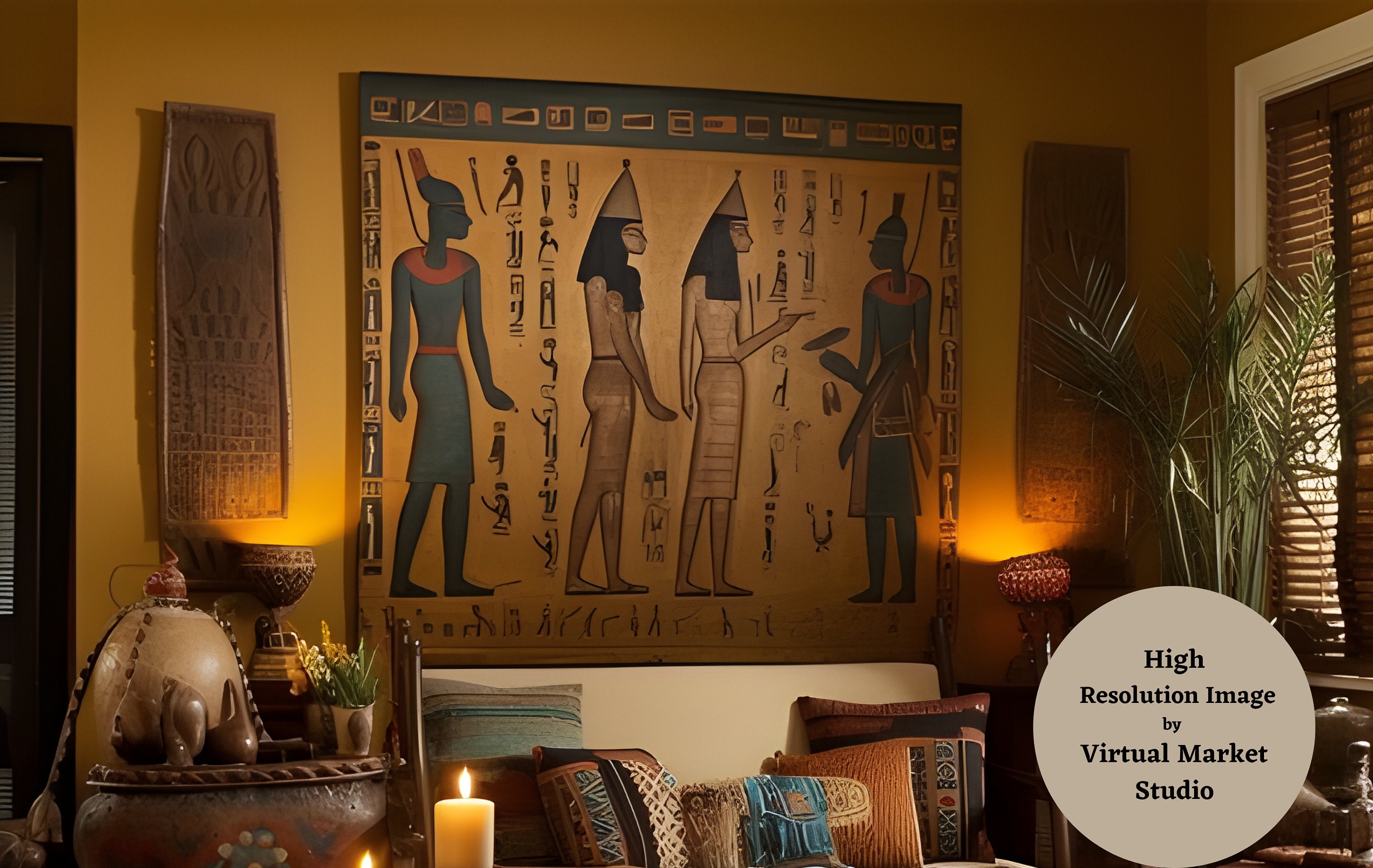 Zoom Virtual Background Egyptian Theme Background | Virtual Workspace ...
