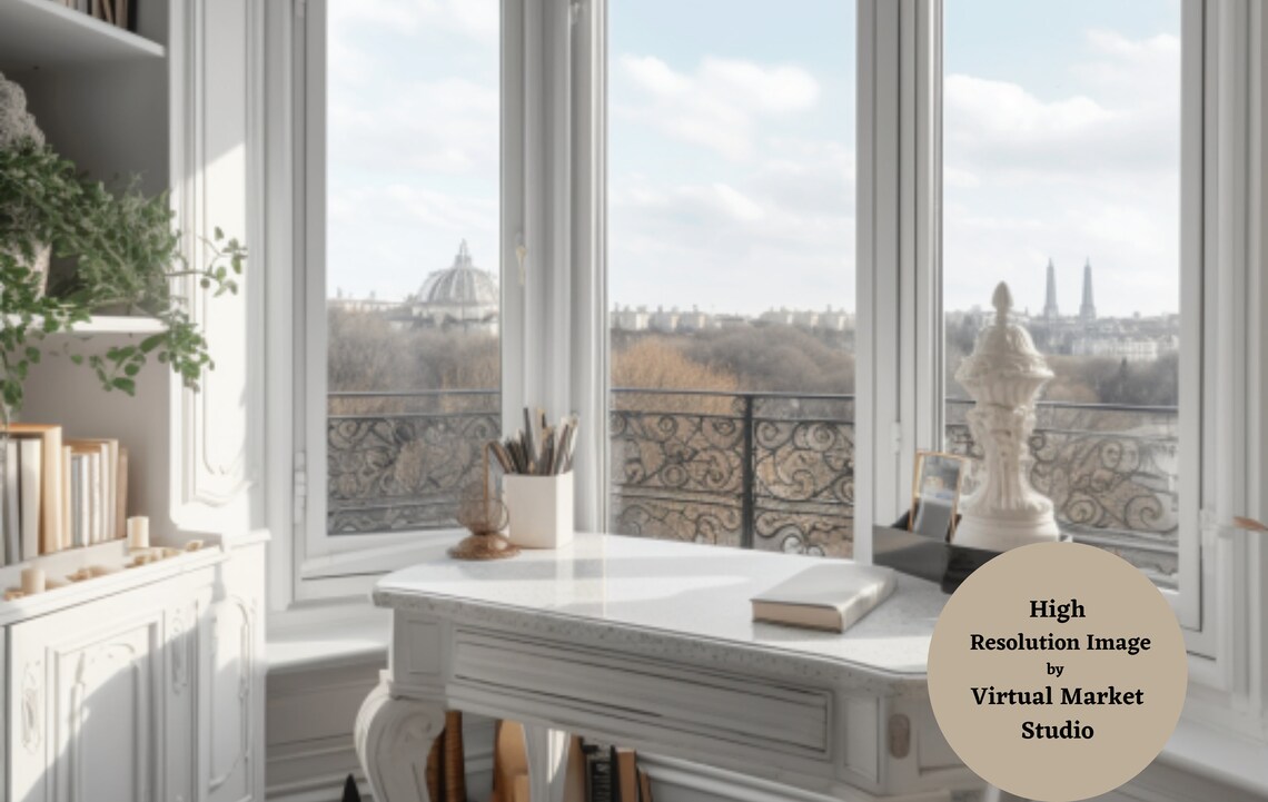 Zoom Virtual Background Modern Office Background | Virtual Workspace ...