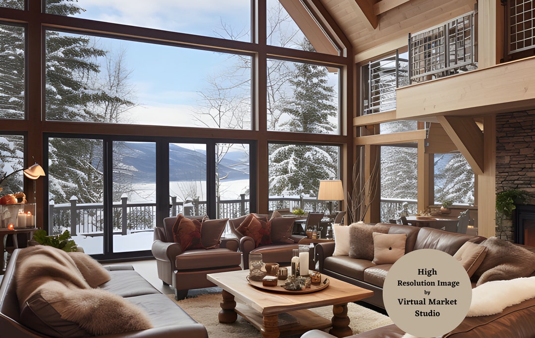 Zoom Background | Virtual Background | Living Room With Cozy Ambiance ...