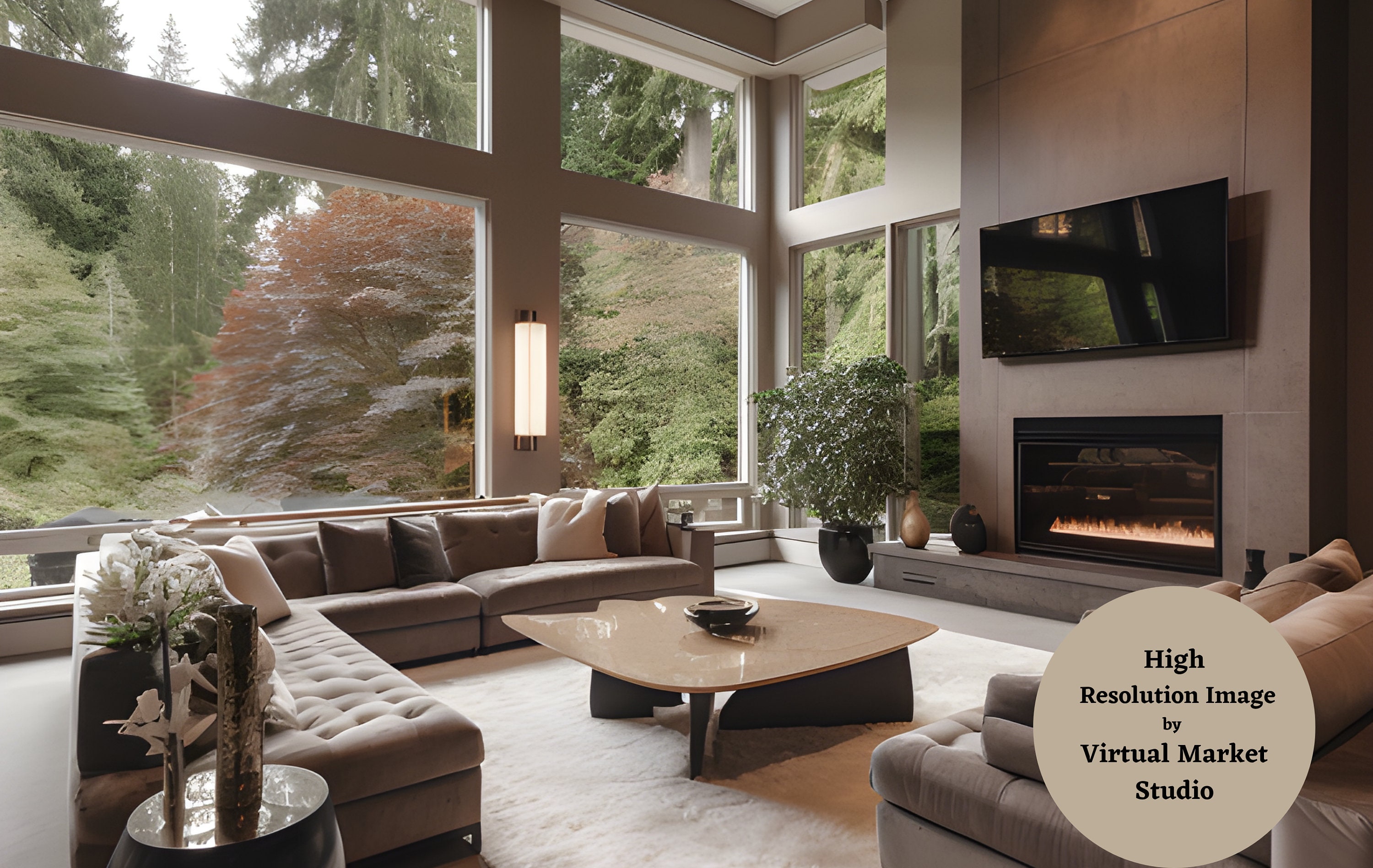 Zoom Virtual Background Living Room Background Virtual Workspace Video ...