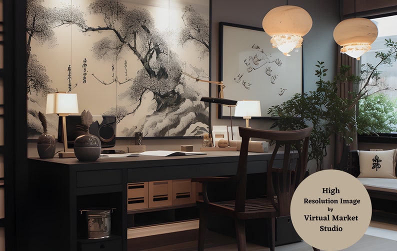 Zoom Virtual Background Modern Office Background | Virtual Workspace ...