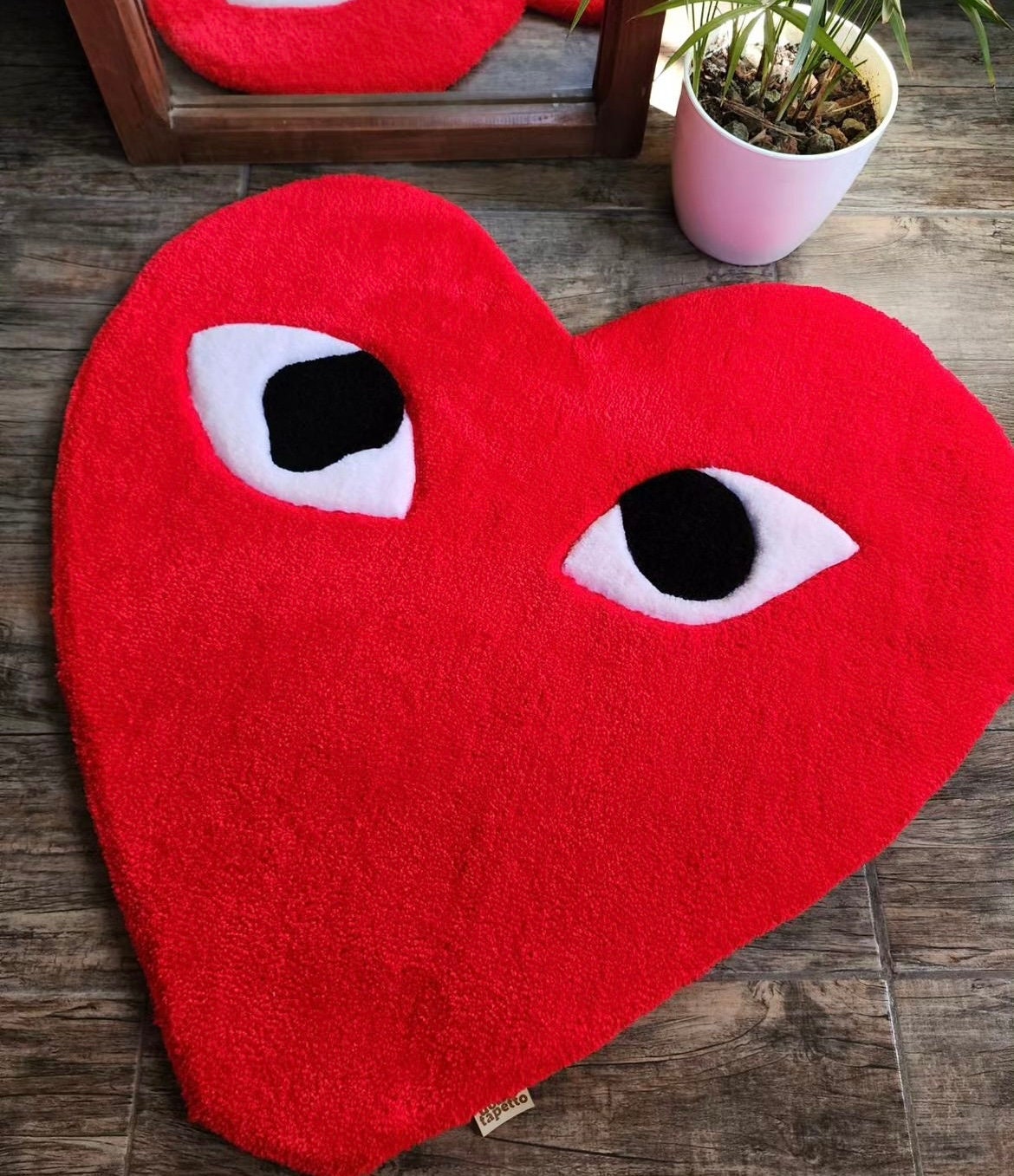 CDG RUG Love Tufting Red Tufted Rug - Etsy