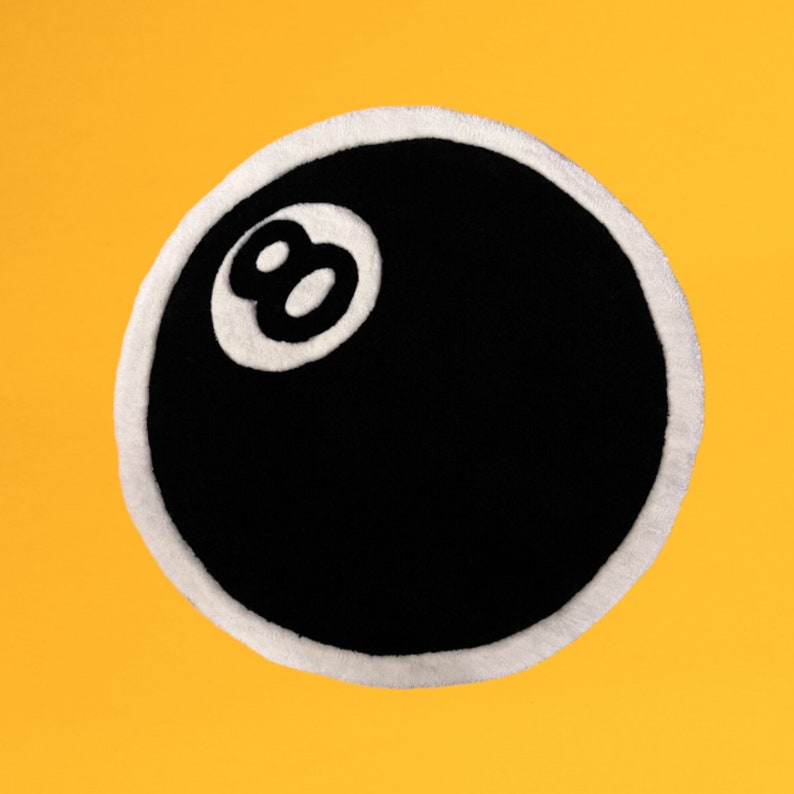 8 Ball Tufted Rug Billiards Rug Circle Rug - Etsy