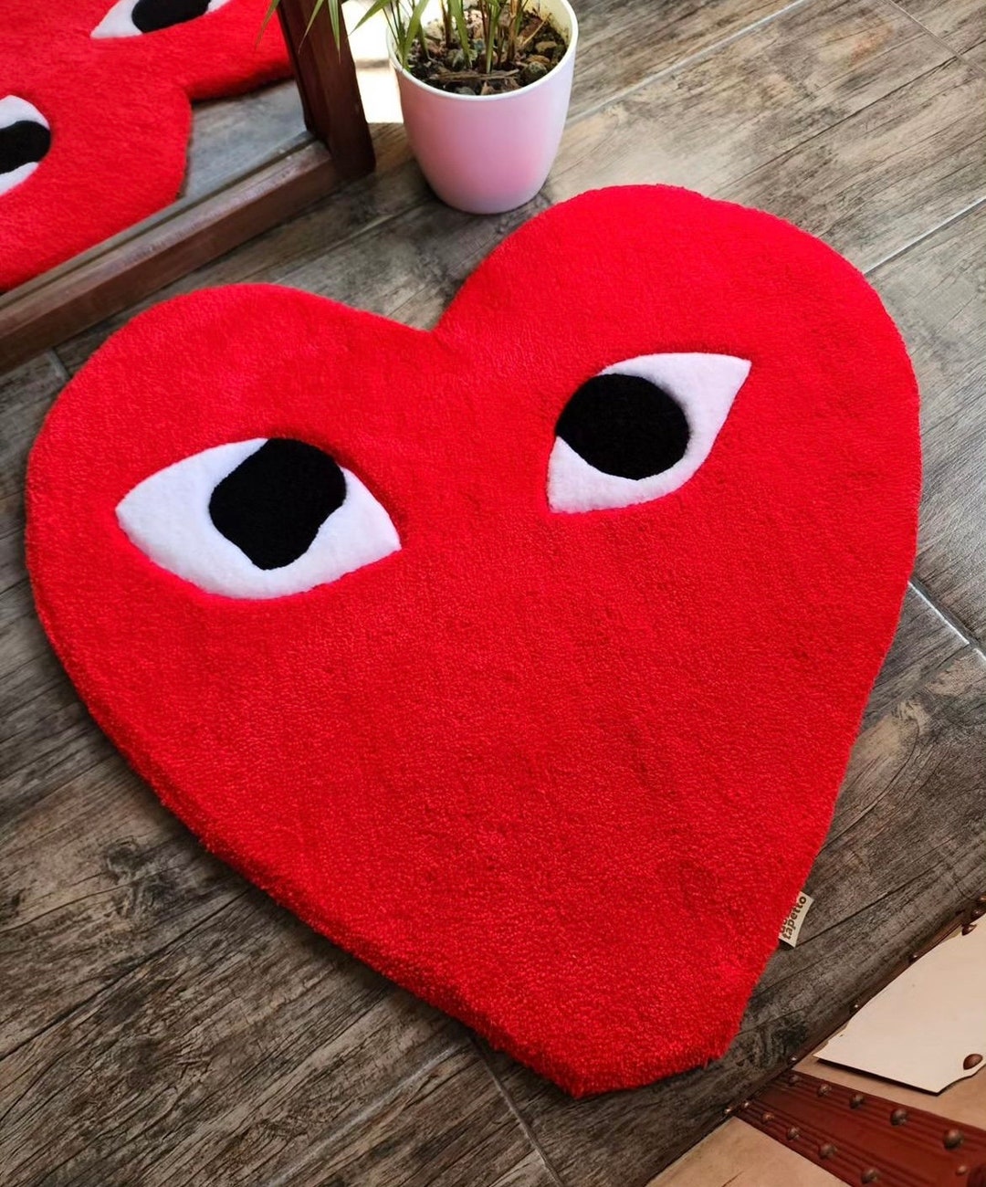CDG RUG Love Tufting Red Tufted Rug - Etsy