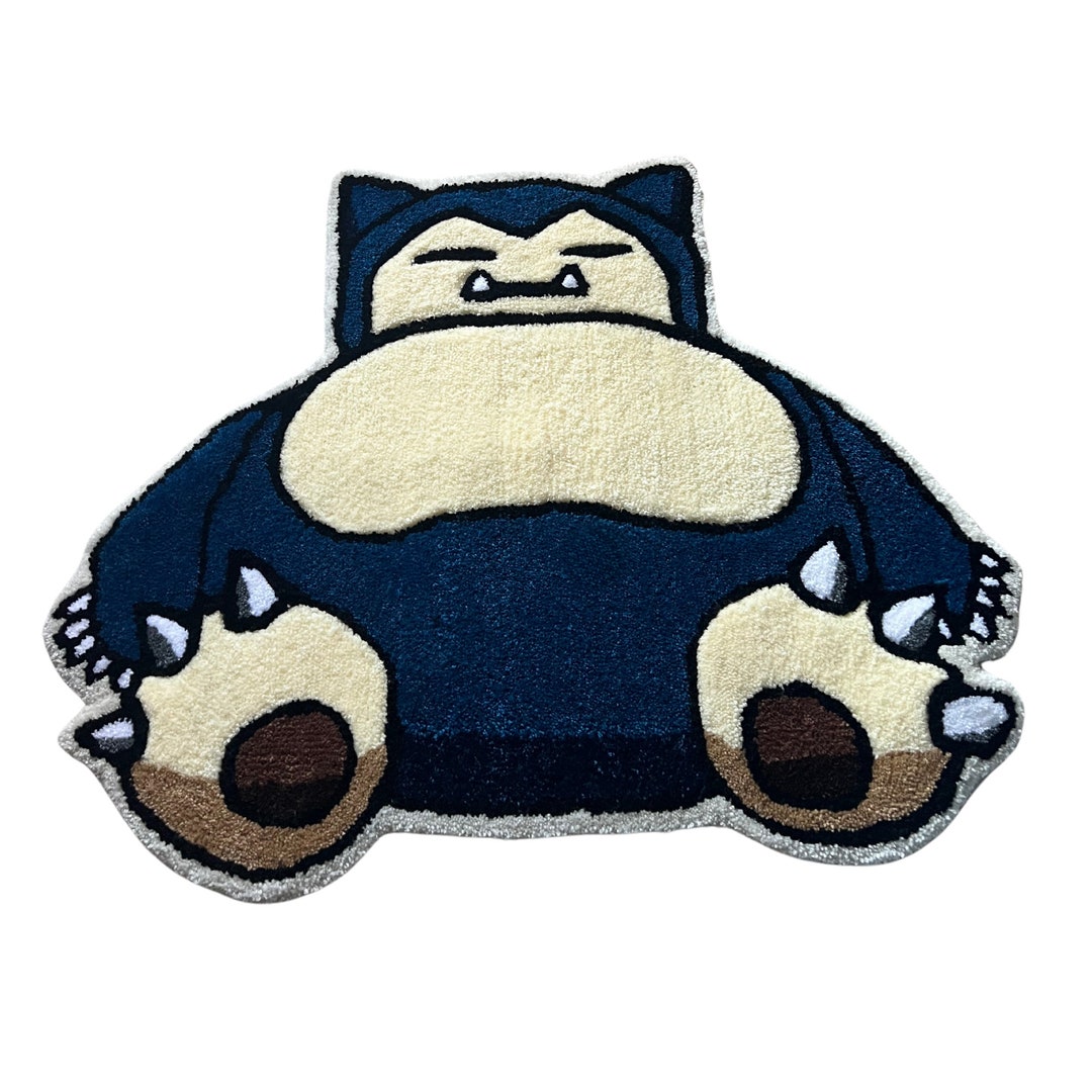 Custom Handmade Snorlax Tufted Rug, 100% Handmade Tufted Rug, Tufting ...