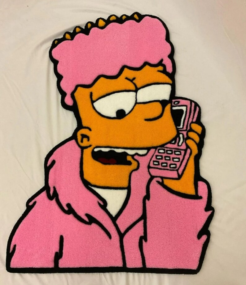 Bart Simpsons Rug the Simpsons Hanmade Tufted Rugs - Etsy UK