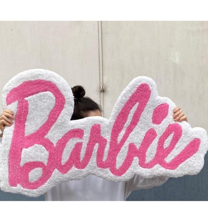 Barbie Rug Barbie Pink Rug Barbie Tufting Bitch Fuck Barbie Text Rug - Etsy
