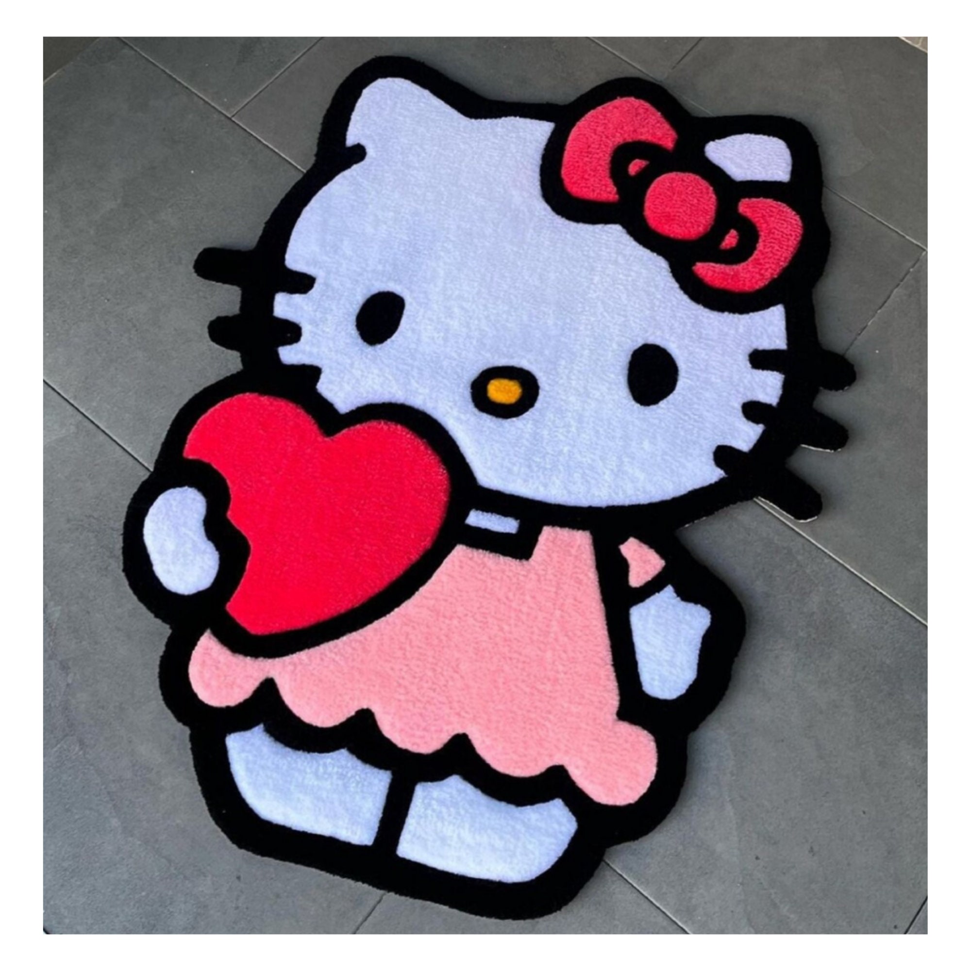 Hello Kitty Rug Tufted Rugs - Etsy