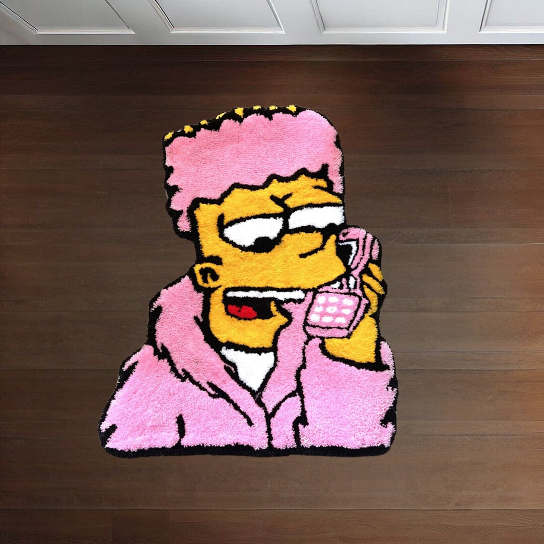 Bart Simpsons Rug | the Simpsons | Hanmade Tufted Rugs - Etsy UK