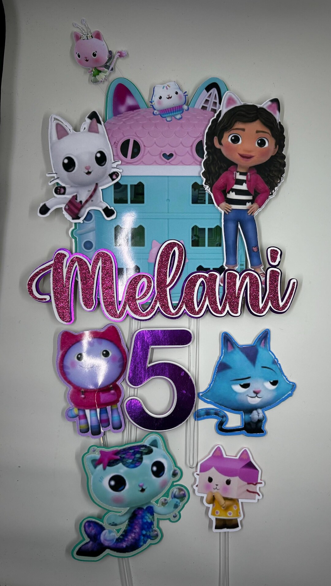 Gabby Dollhouse Cake Topper - Etsy