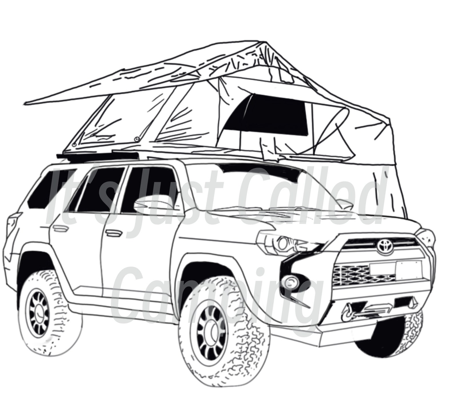 Toyota | 4runner | Coloring Page | Printable - Etsy