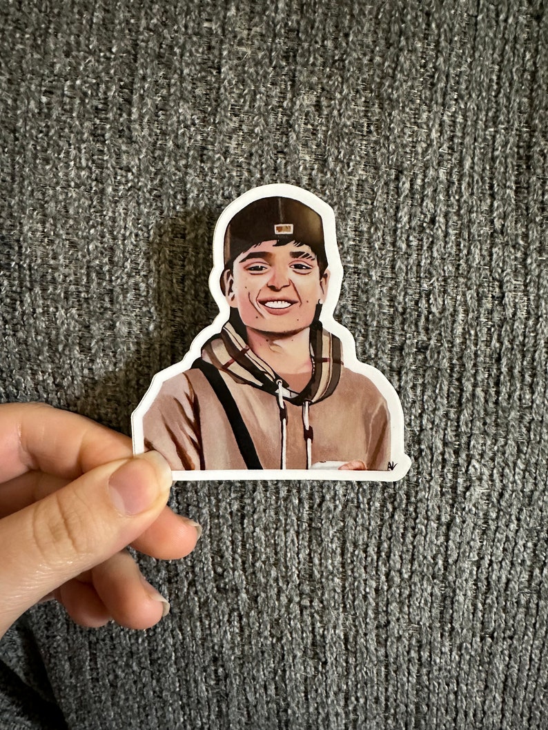 Peso Pluma Sticker, Portrait Painting of Peso Pluma , Water Proof ...