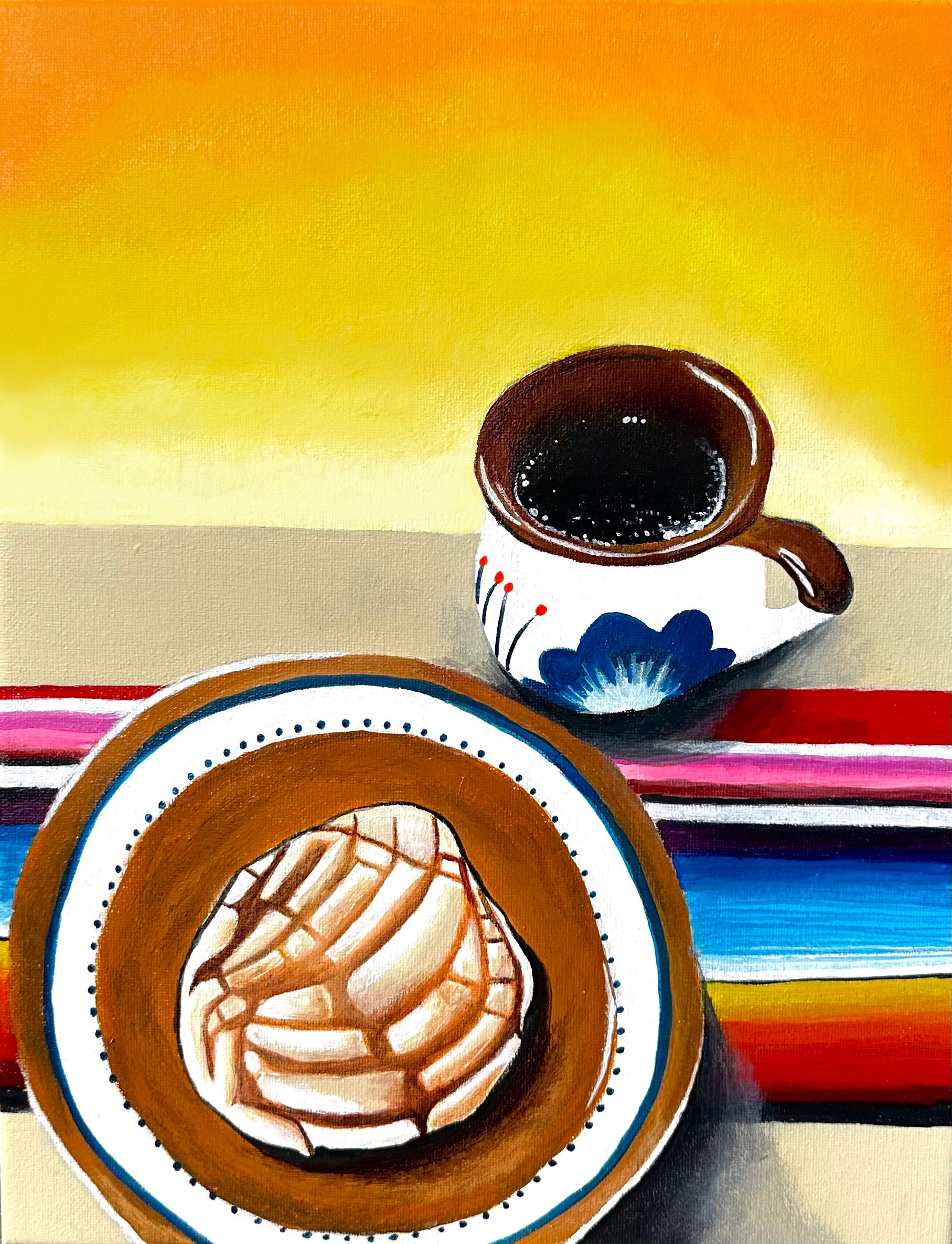 Pan Con Cafe Fine Art Print, Mexican Kitchen Art, Mexican Art, Mexican ...