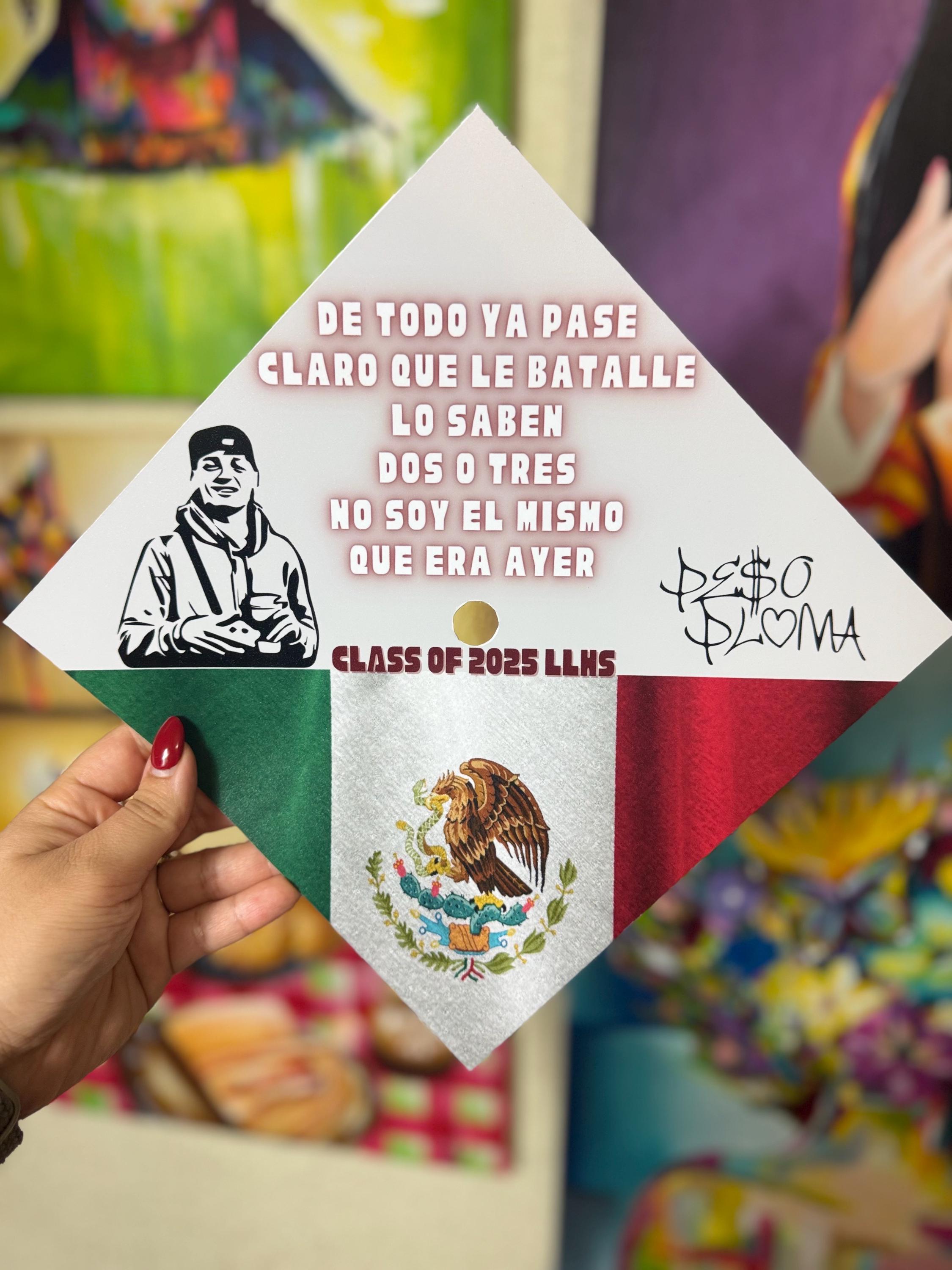 Peso Pluma Printed Graduation Cap Topper - Etsy