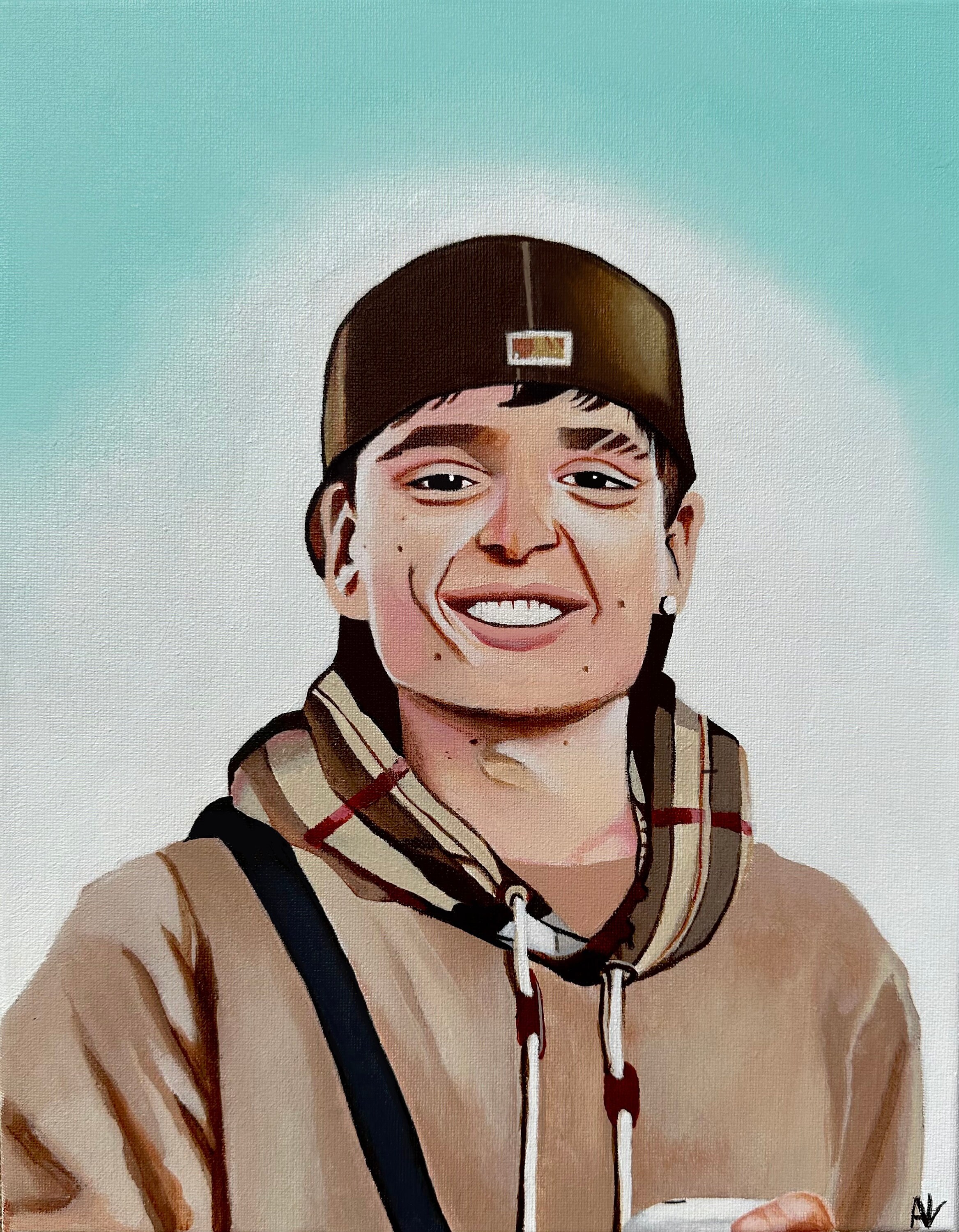 Peso Pluma Handmade Painting Print Fan Art Portrait - Etsy