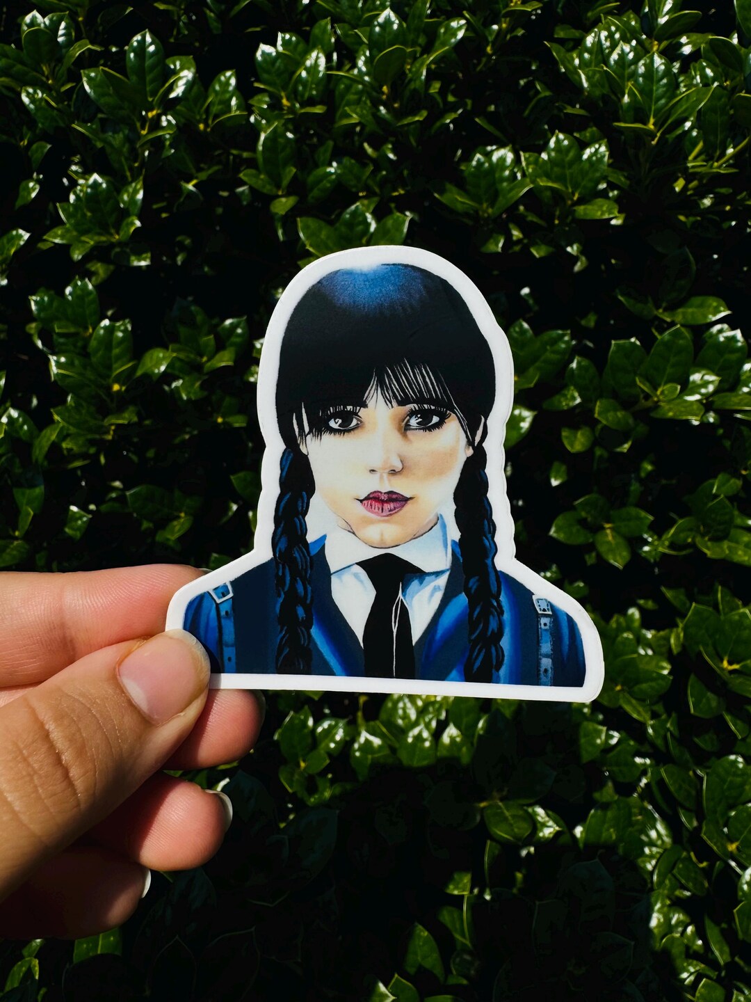 Wednesday Addams Sticker, Waterproof Stickers - Etsy