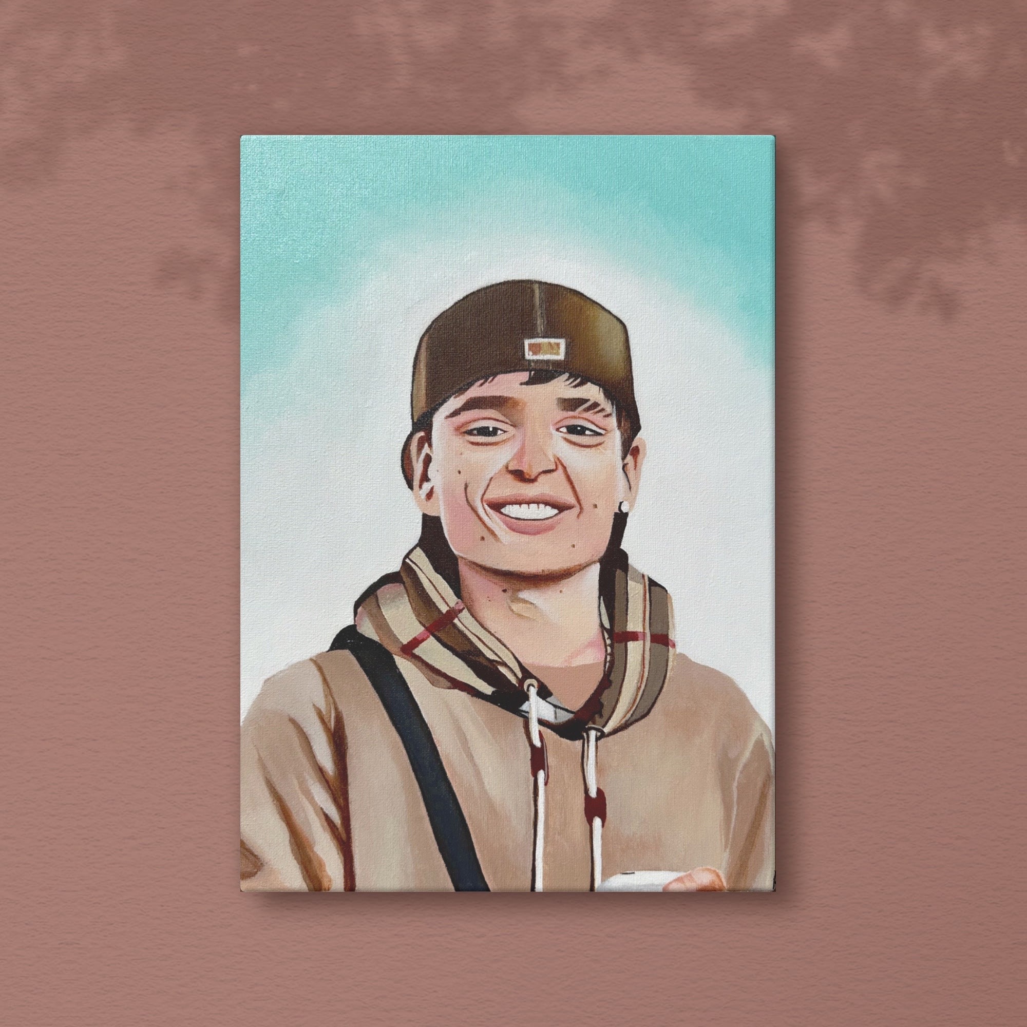 Peso Pluma Handmade Painting Print Fan Art Portrait - Etsy