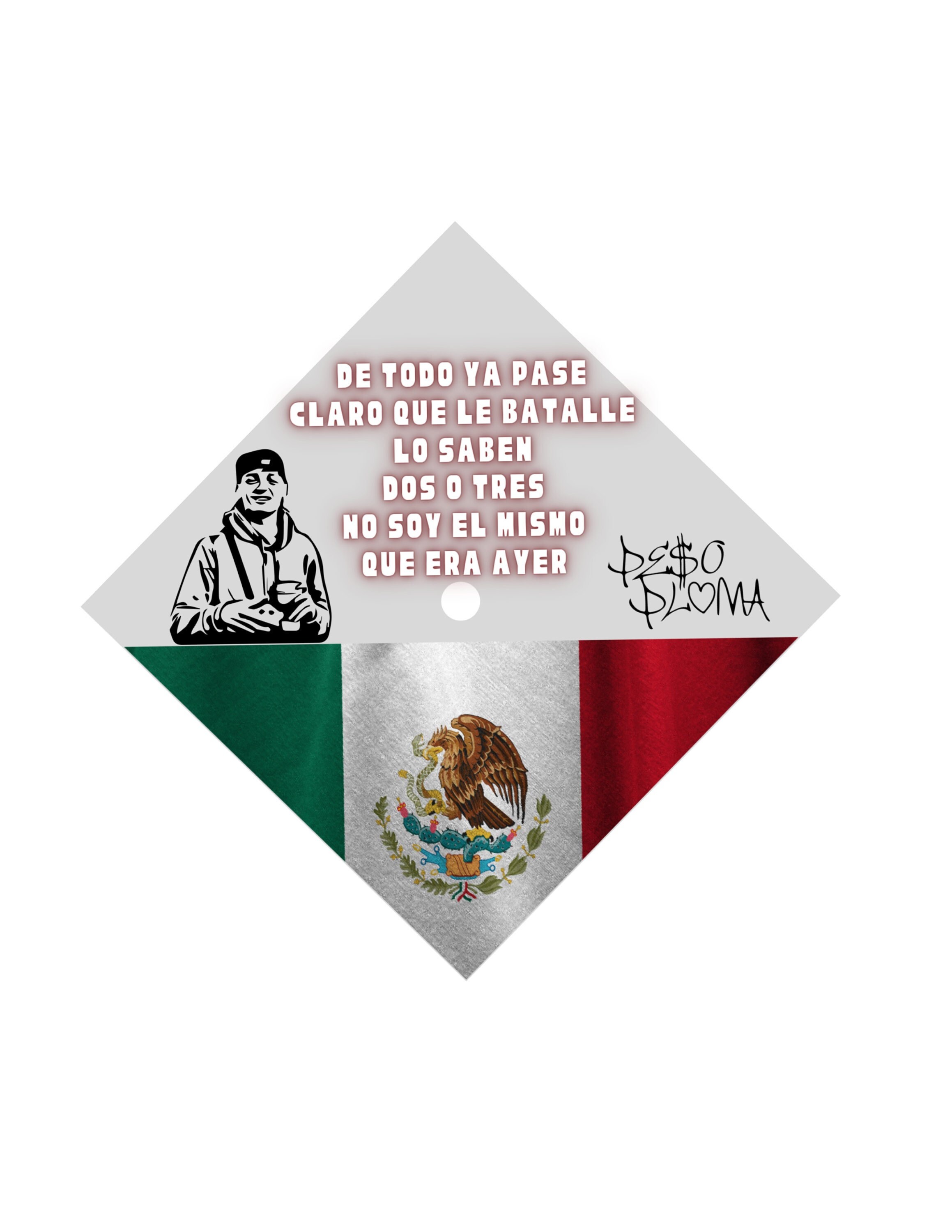 Peso Pluma Printed Graduation Cap Topper - Etsy