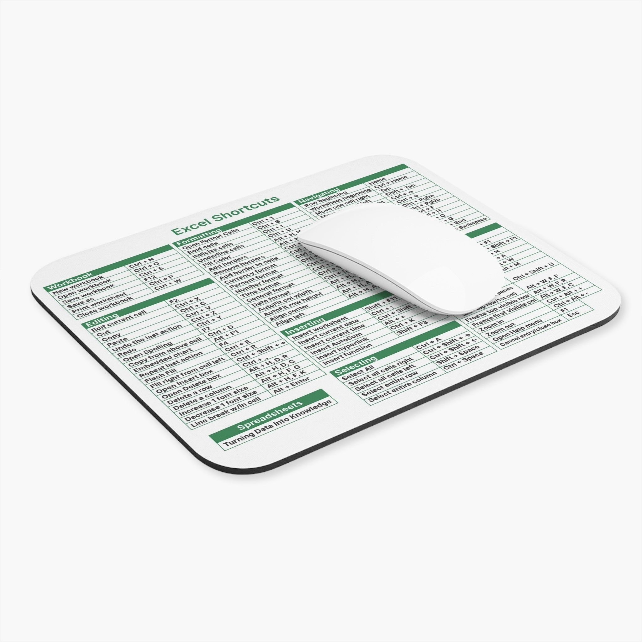 Excel Shortcuts Mouse Pad Keyboard Shortcuts Office - Etsy