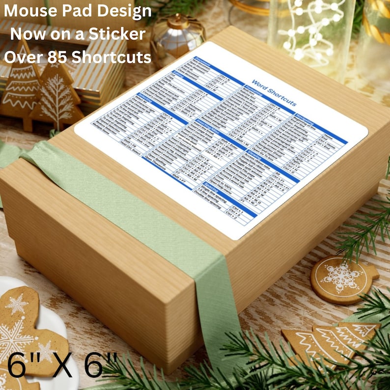 Excel Shortcuts Sticker, Keyboard Shortcuts, Spreadsheet Productivity ...